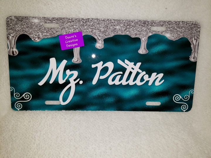 License plate customized Ducre's Creative Designs